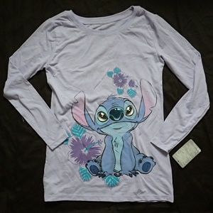 Disney | Tops | Disney Purple Stitch Long Sleeve Top Xs Nwt | Poshmark